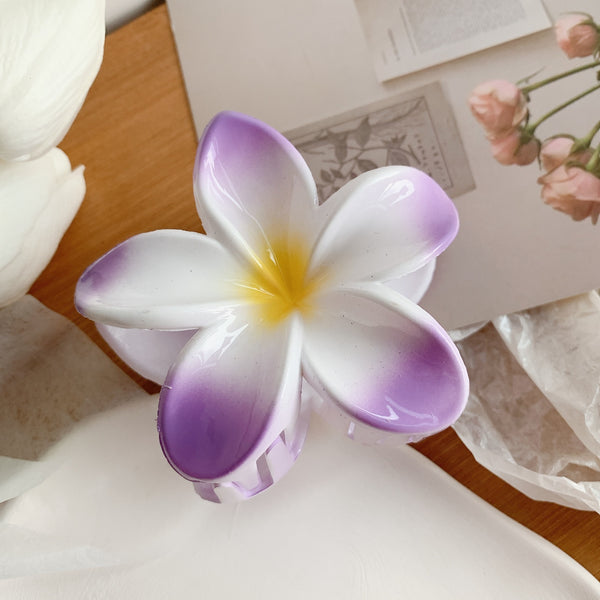 Hibiscus Summer Flower Hair Claw Clips – The Preppy Place